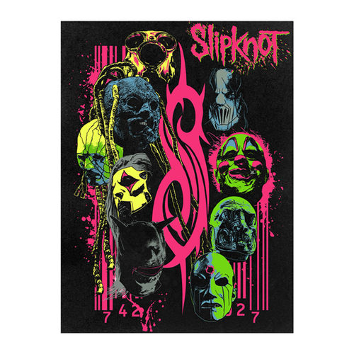 Slipknot Flocked Black Light Poster - Slipknot Official Store