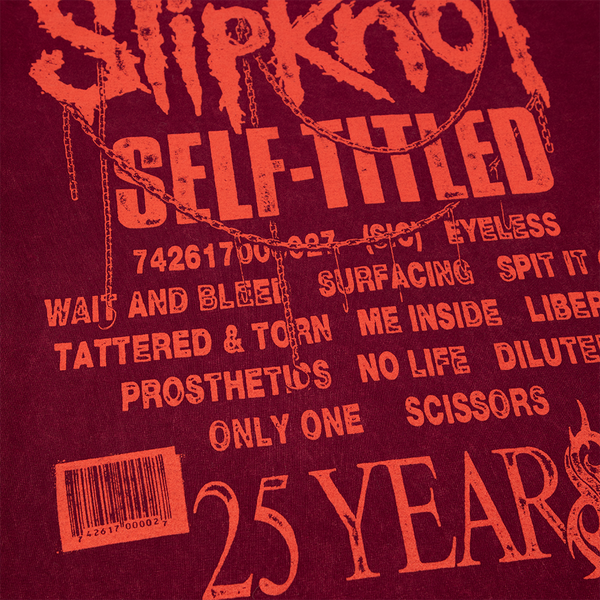 Self Titled 25 Years T-Shirt - Slipknot Official Store