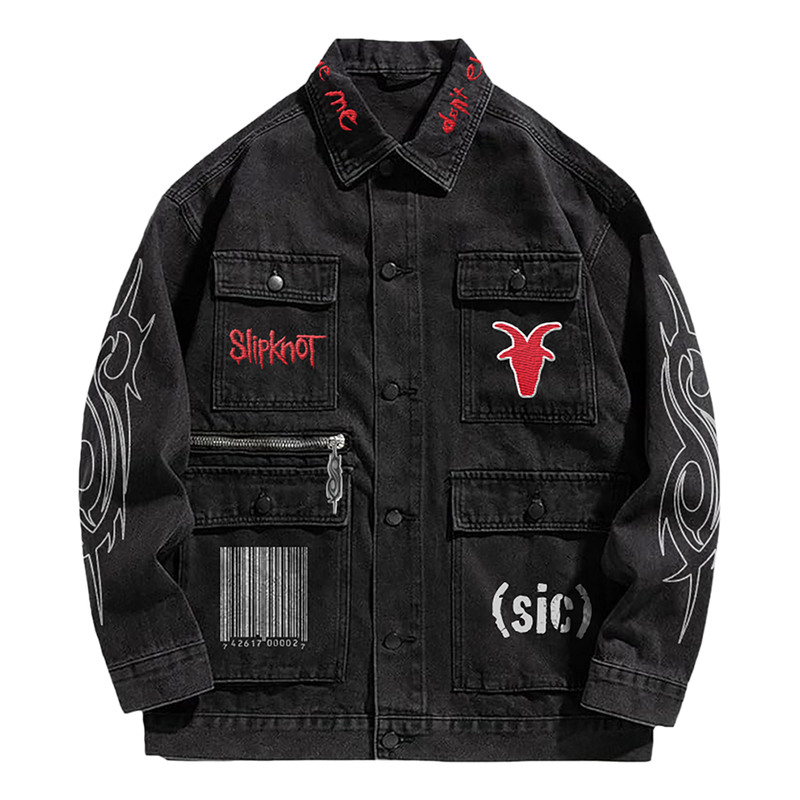 Don’t Ever Judge Me Cargo Jean Jacket - Slipknot Official Store