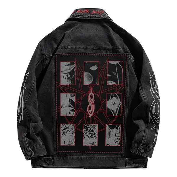Don’t Ever Judge Me Cargo Jean Jacket - Slipknot Official Store