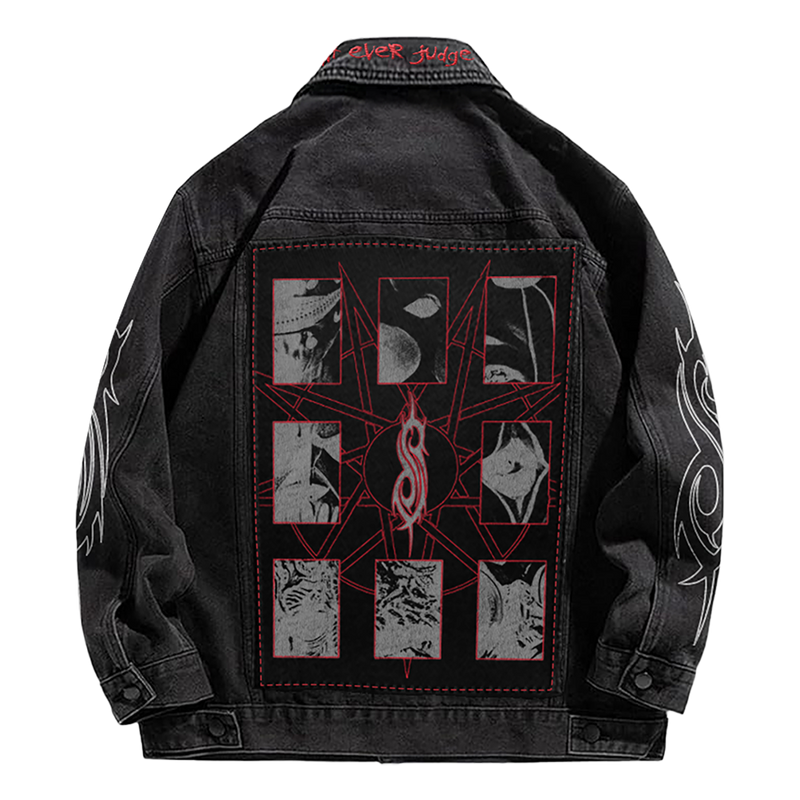 Don’t Ever Judge Me Cargo Jean Jacket - Slipknot Official Store